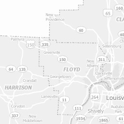 Louisville Metro Snow Map